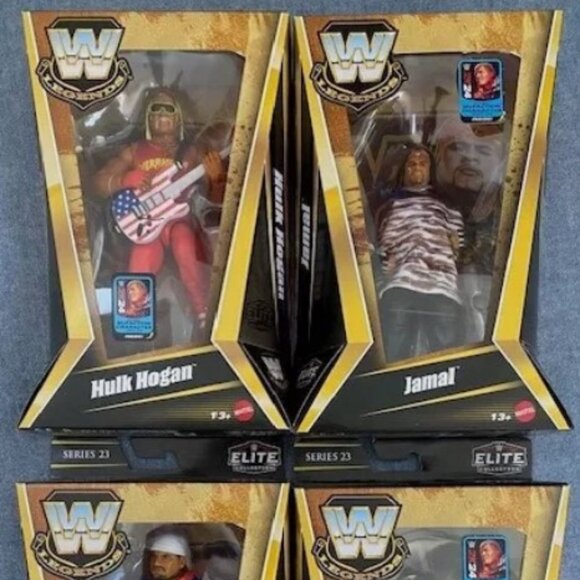 WWE | Toys | New Lot Of 4 Wwe Elite Legends Series 23 Hulk Hogan Jamal ...